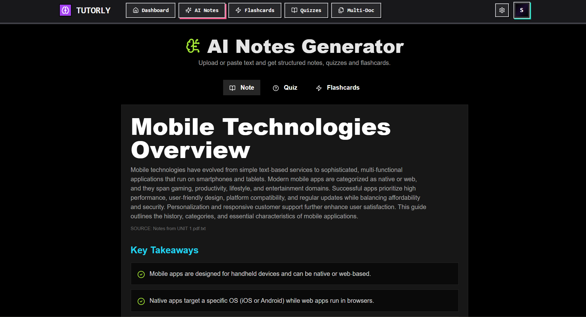 Tutorly - Your AI Study Partner